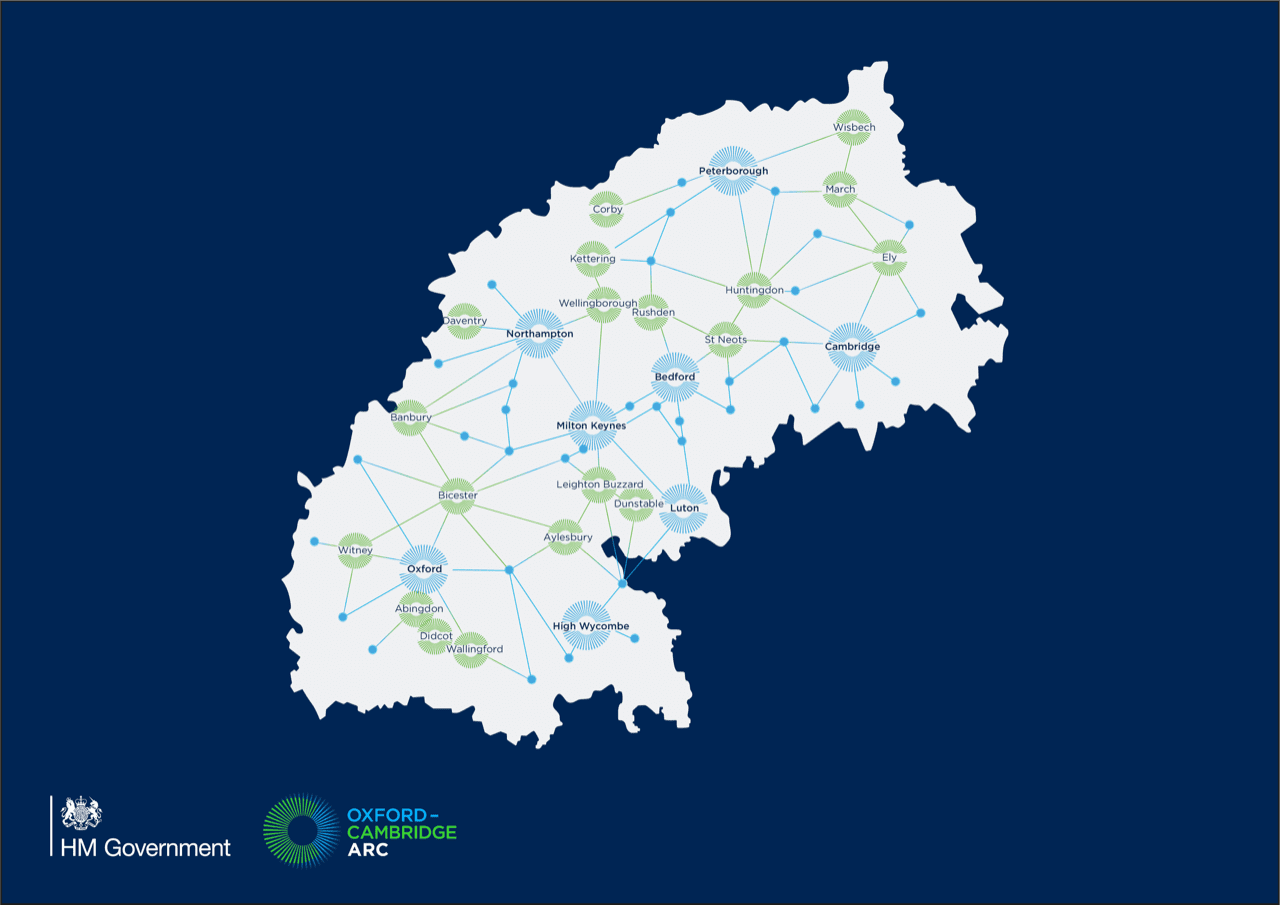 Spatial framework shows plans to supercharge Oxford-Cambs Arc