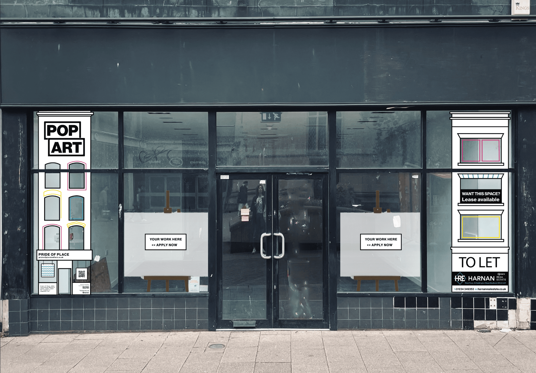 Artistic use of vacant retail units | All Things Business