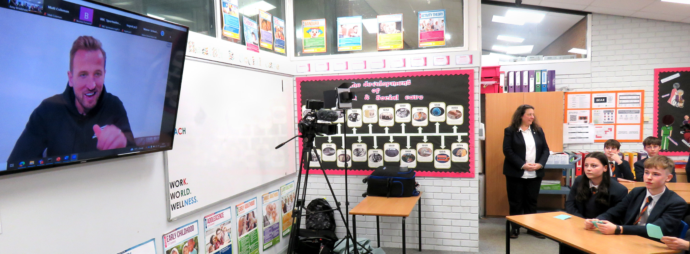 Harry Kane Inspires Students Over Children's Mental Health Week