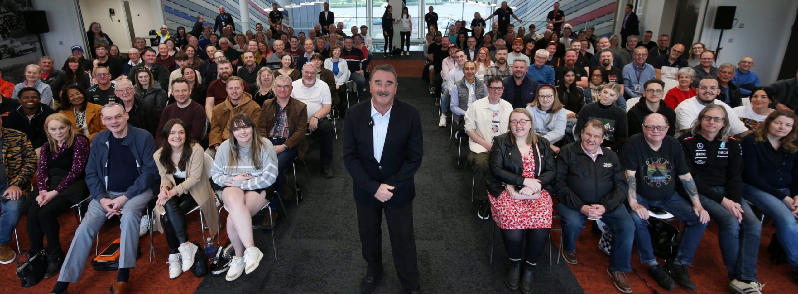 F1 Legend Nigel Mansell Thrills Fans at Silverstone Museum