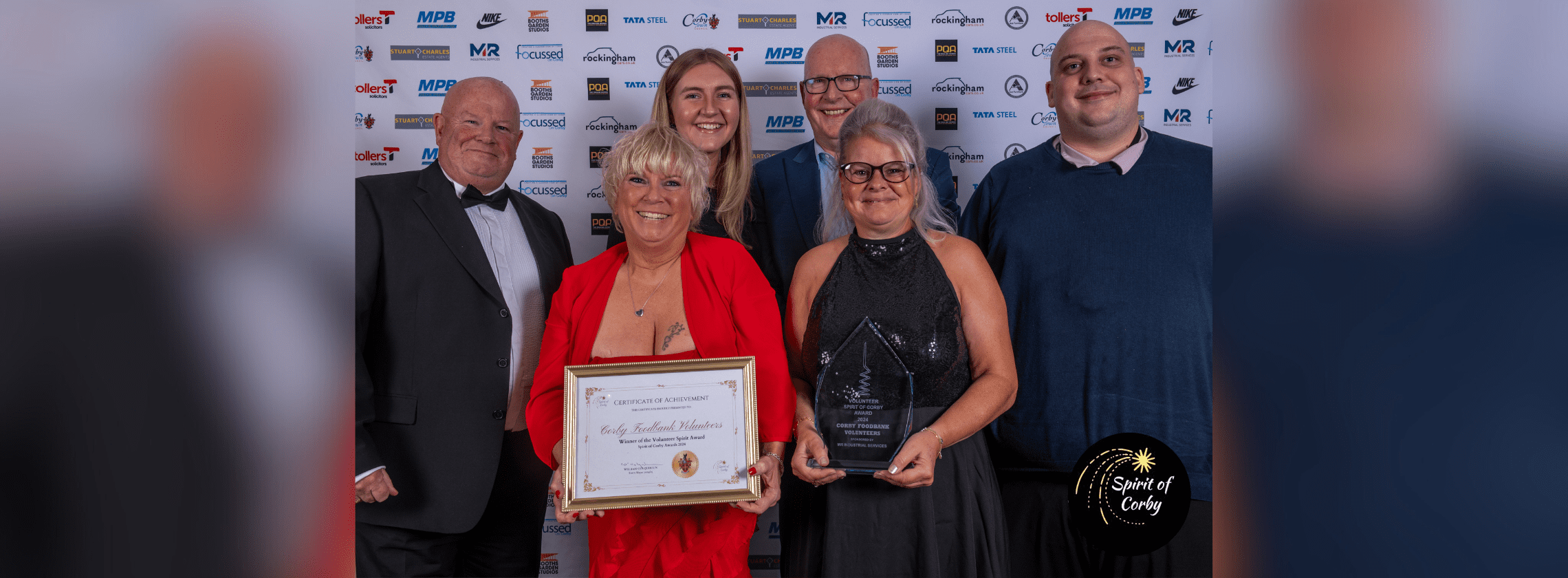 Foodbank Volunteers Win a Prestigious Spirit of Corby Award